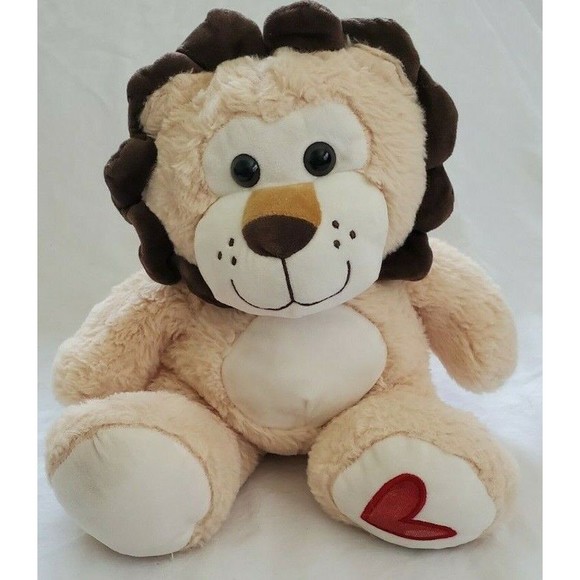 Kellytoy | Toys | Kellytoy Baby Lion Plush Stuffed Red Heart Brown Tan ...